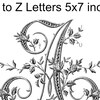 Fancy FRENCH ALPHABET STENCIL A to Z Initials on One A4 Page 5xfiles ...