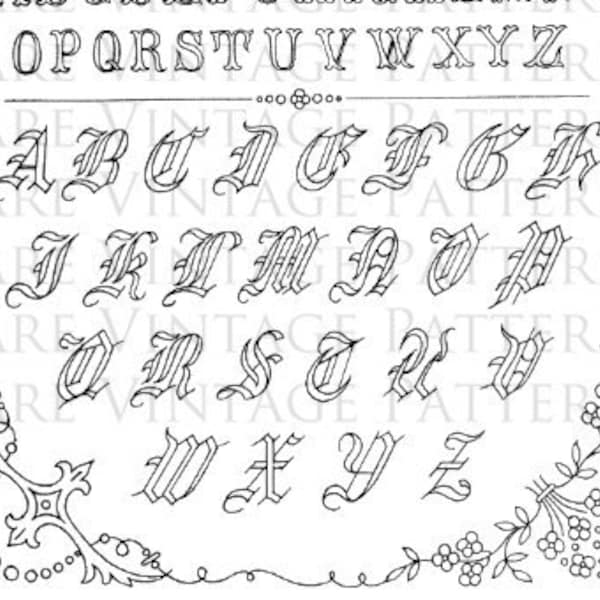 FRENCH ALPHABET STENCIL Large Letter A Monogram Initial Png Transparent ...