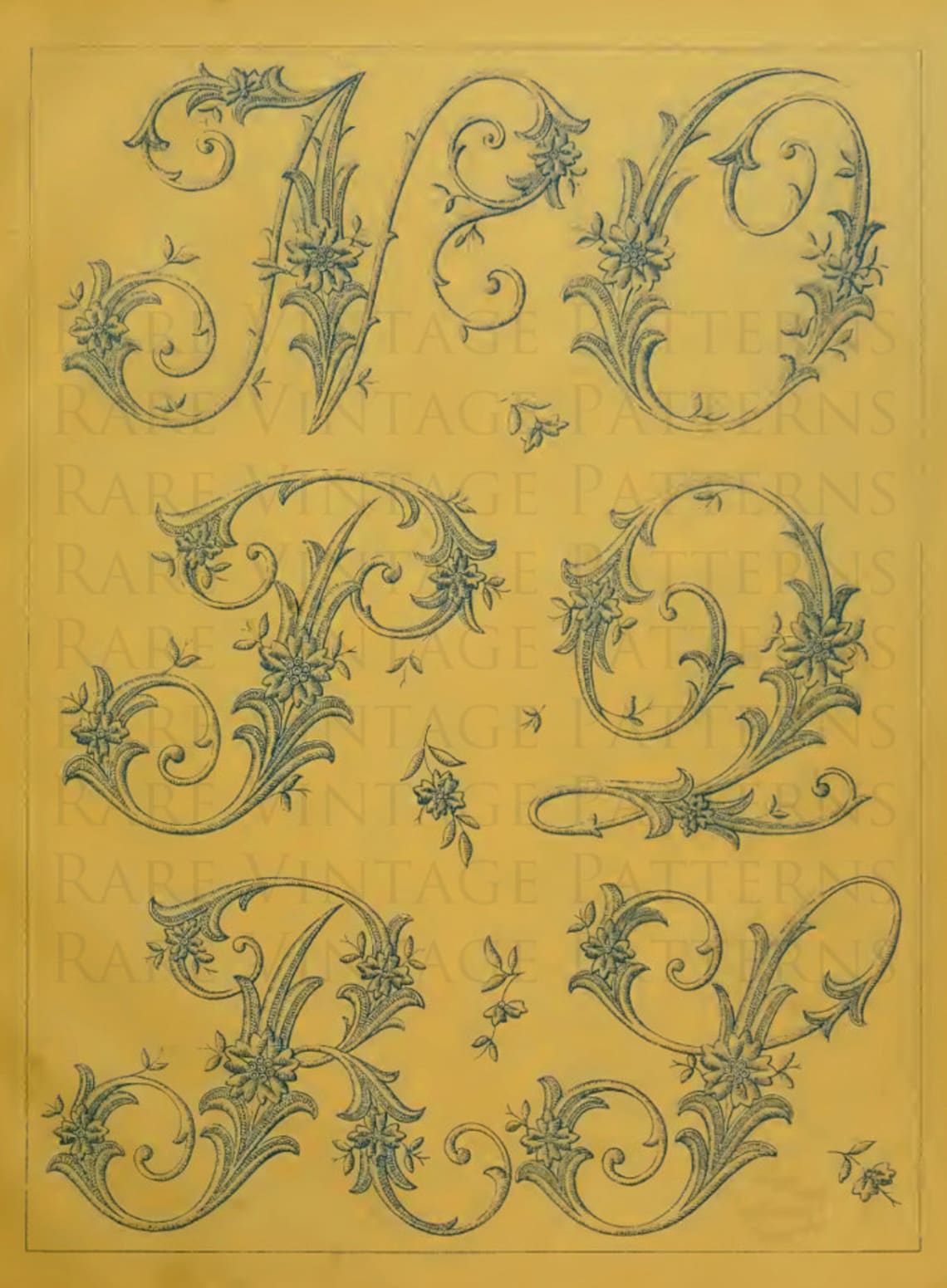 FRENCH ALPHABET #1 LETTERS Stencil Initials N-O-P-Q-R-S Jpg Png 5xfiles ...