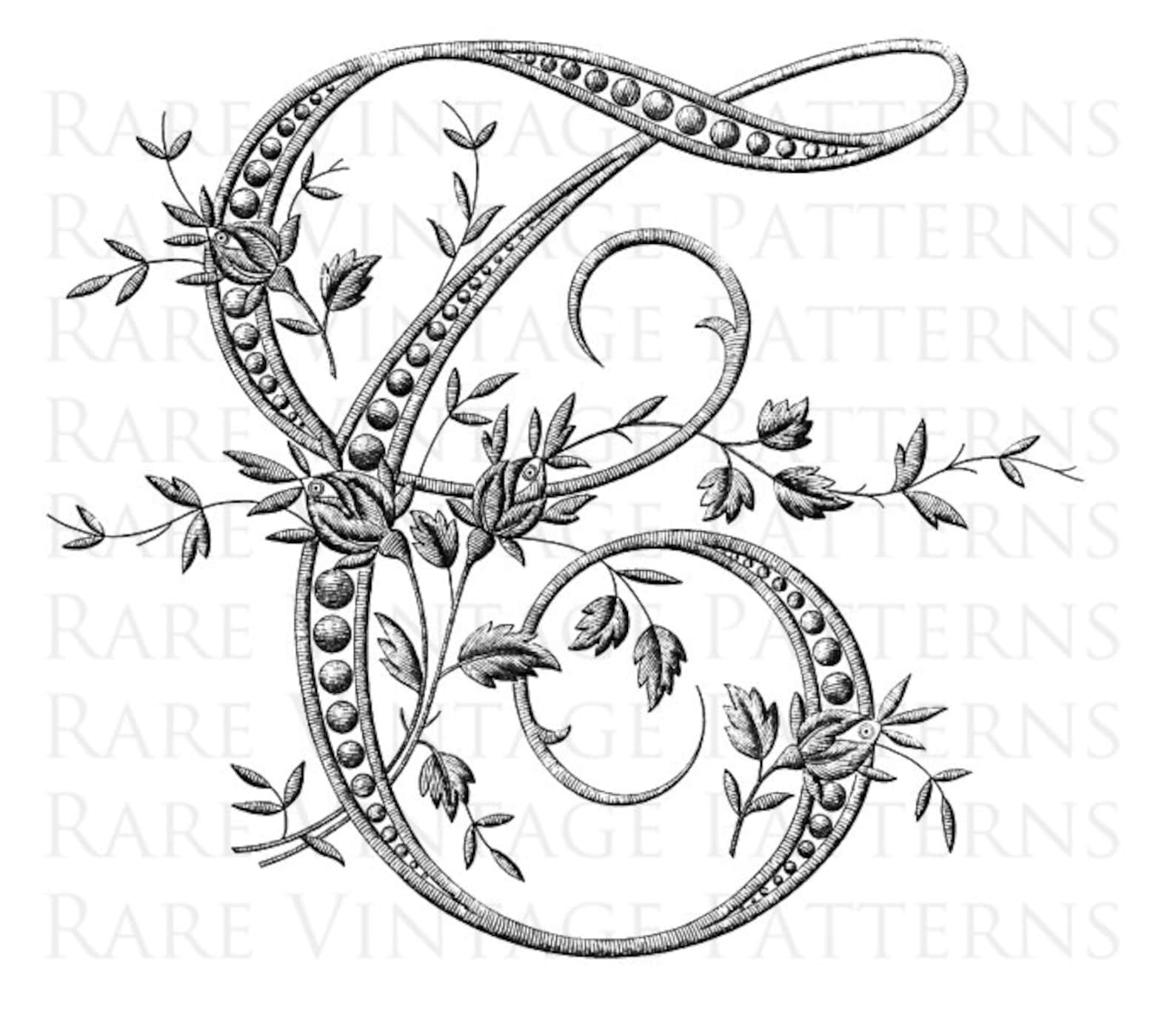 FRENCH ALPHABET STENCIL Large Letter - T - Monogram Initial Png ...