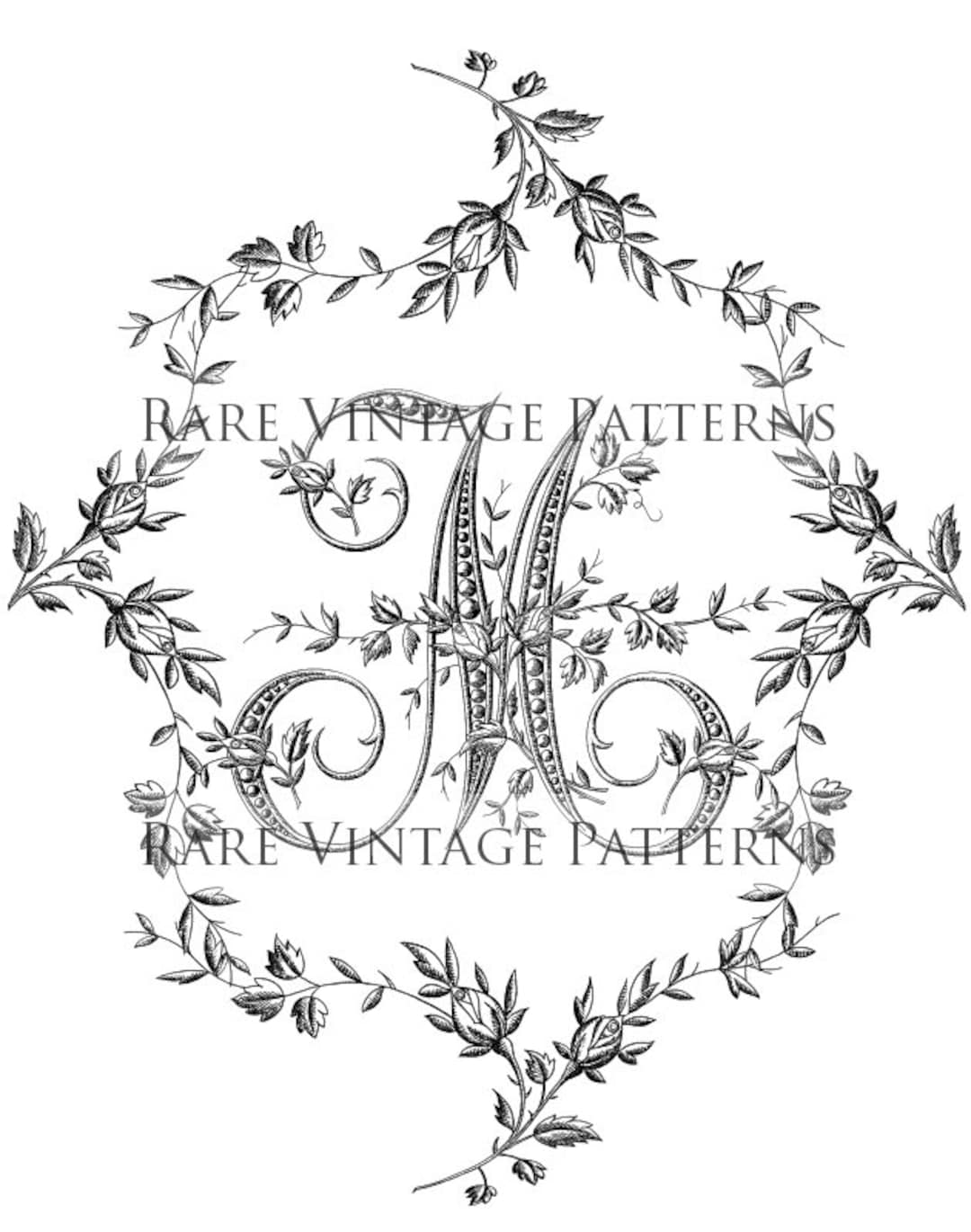 FRENCH ALPHABET MONOGRAM Stencil Large Letter -M- 4 X Files Jpg Png ...