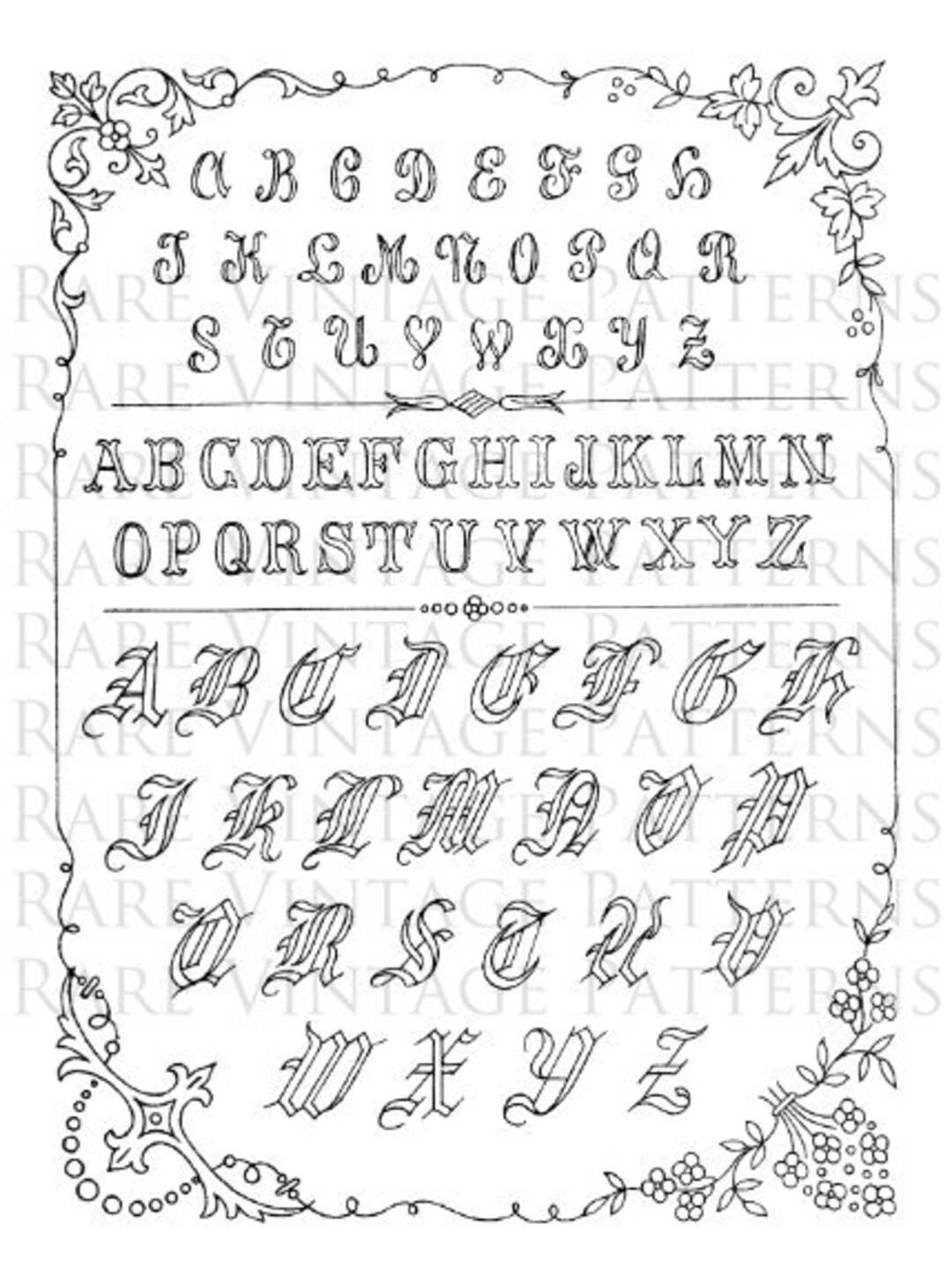3x FANCY ALPHABETS and 4 X Corners 4 X Files Jpg Png Transparent and ...