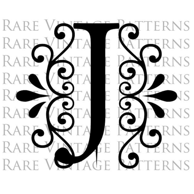 Large Fancy Letter Stencils - Etsy
