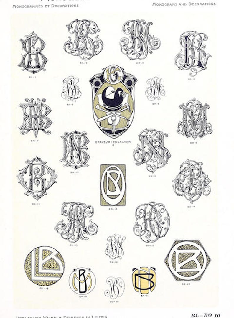 GERMAN MONOGRAMS STENCIL 5x Files Jpg Png Transparent and Reverse ...