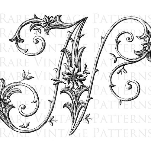 FRENCH ALPHABET STENCIL Large Letter K Monogram Initial - Etsy