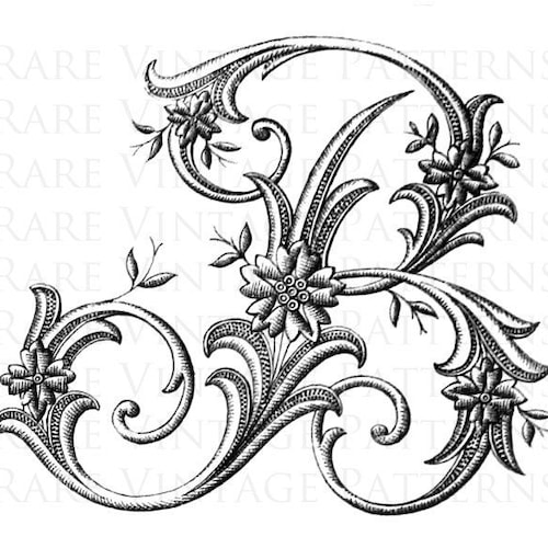 FRENCH ALPHABET STENCIL Large Letter K Monogram Initial - Etsy