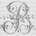 FRENCH ALPHABET STENCIL Large Letter - B - Monogram Initial Png ...