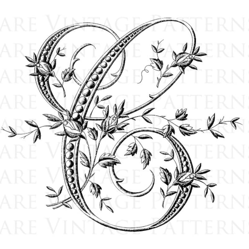 Monogram C - Etsy