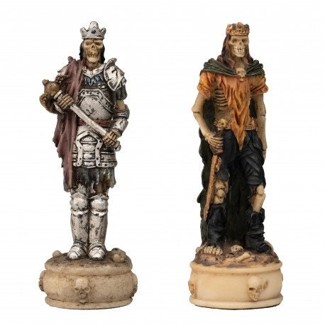 ZOMBIES: Handpainted Chess Set With Leatherlike Chess Board - Etsy