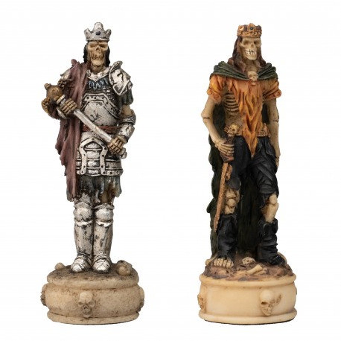 ZOMBIES: Handpainted Chess Set with Leatherlike Chess Board | Etsy