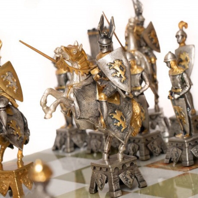 Venetian Chess Set in the Medioeval Period Finished in 24k - Etsy