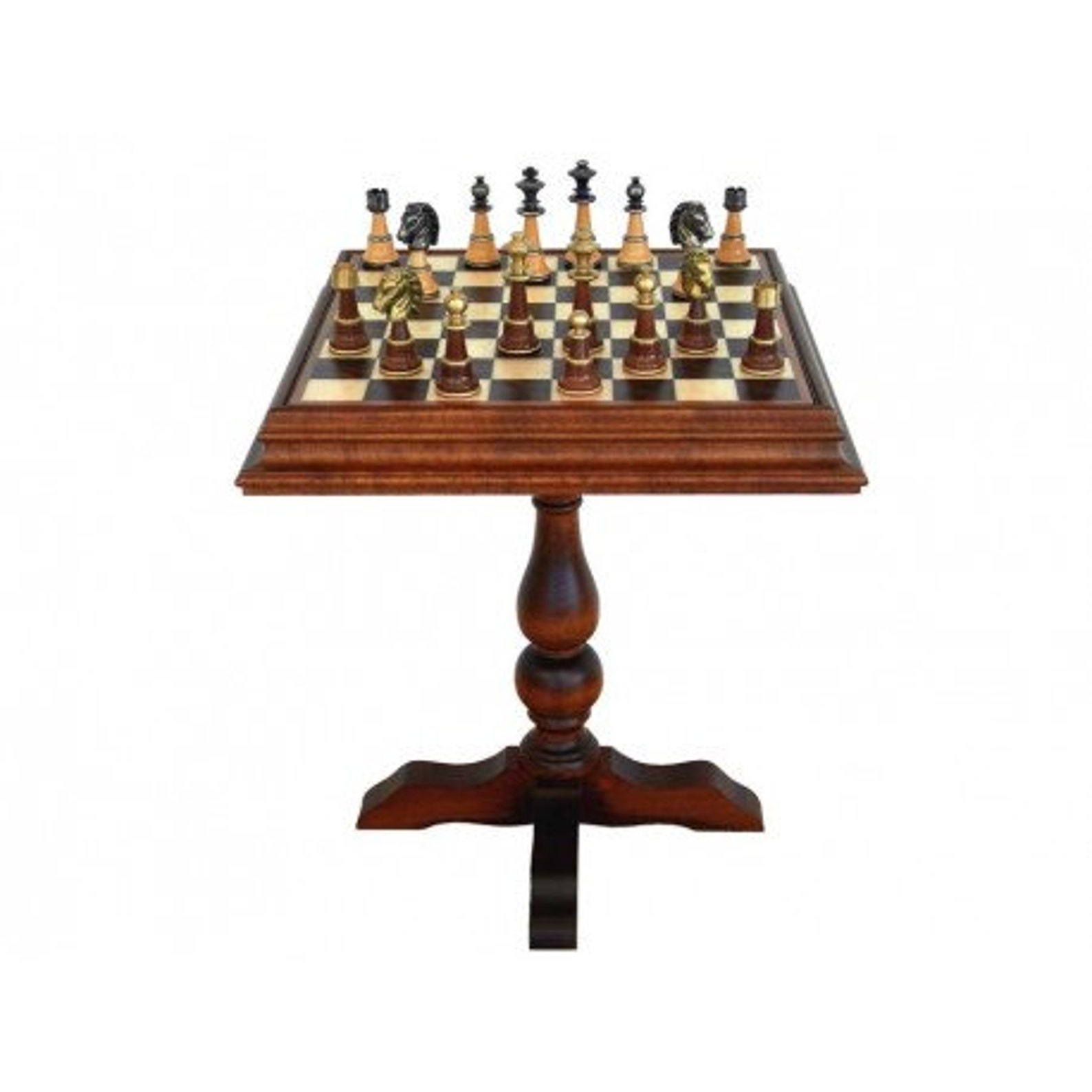 Wooden Chess Table With Beautiful Luxurious Chess Set - Etsy