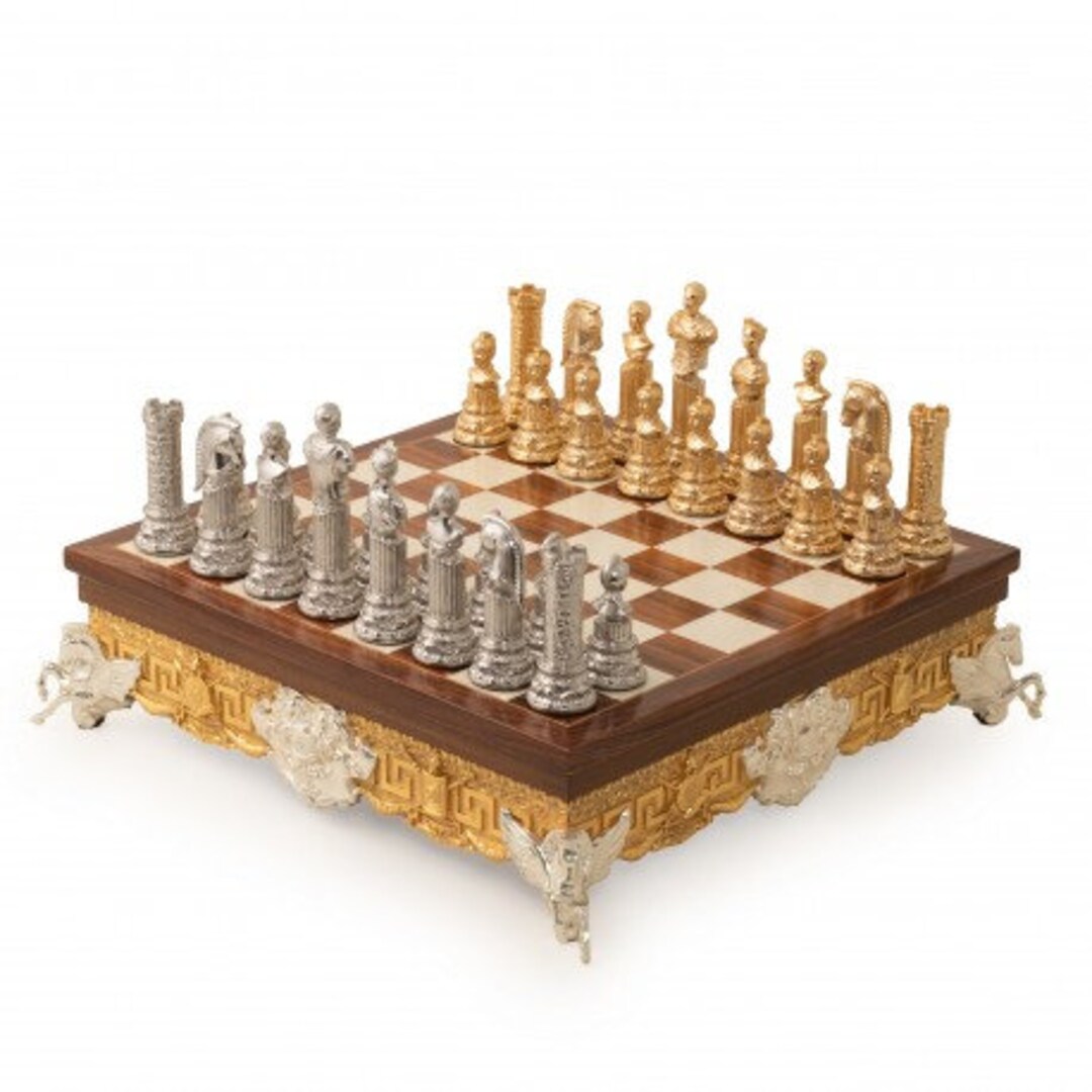 Roman Imperator Bust Chess Set With Luxurious Chessboard - Etsy
