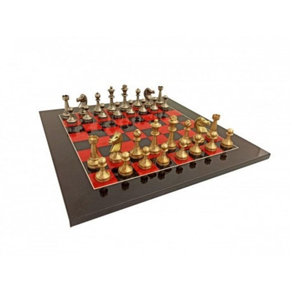 Red Chess Board - Etsy