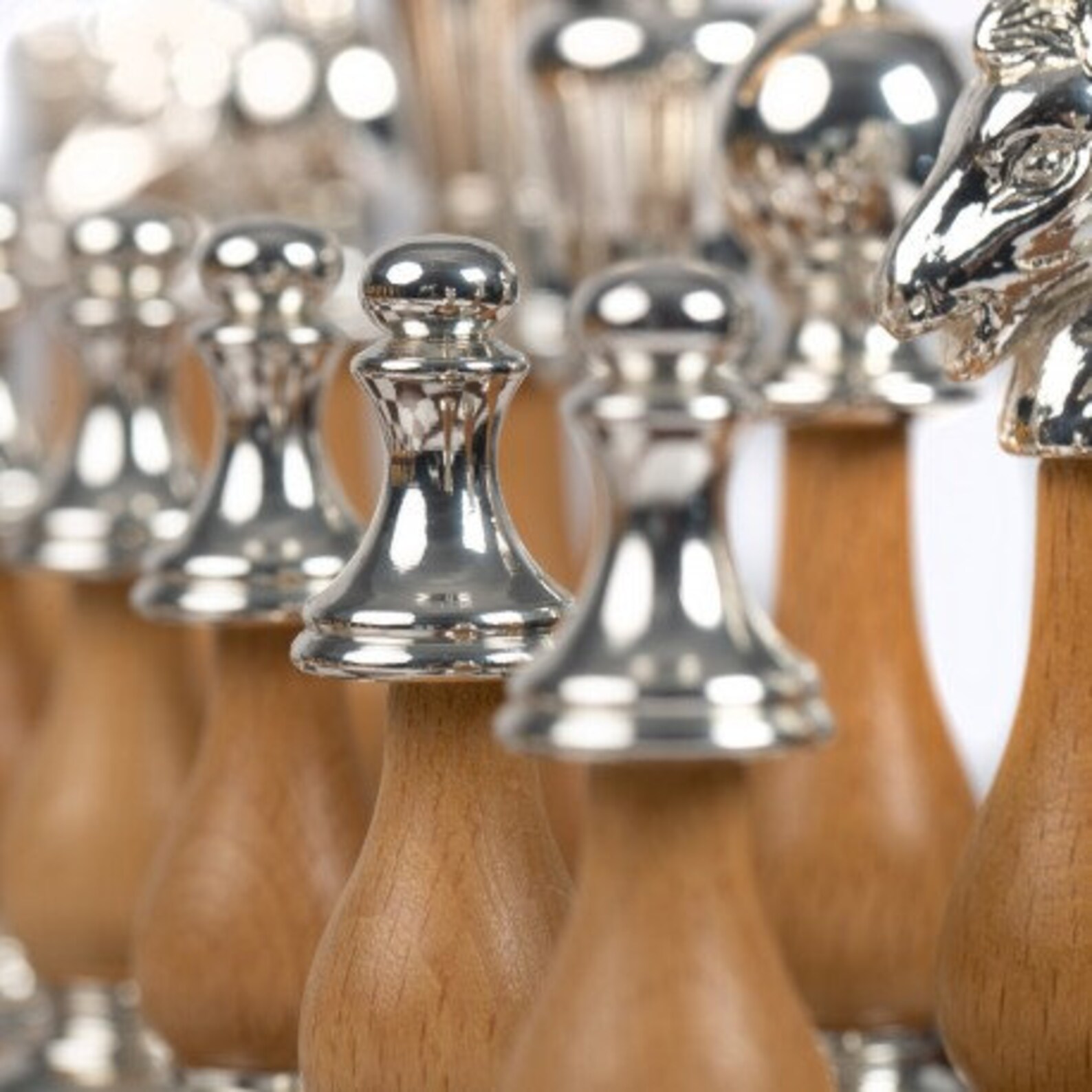 Solid Gold & Silver Chess Set With Luxurious Wood-alabaster - Etsy