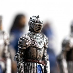 KING ARTHUR: Handpainted Chess Set With Luxurious Leatherette - Etsy