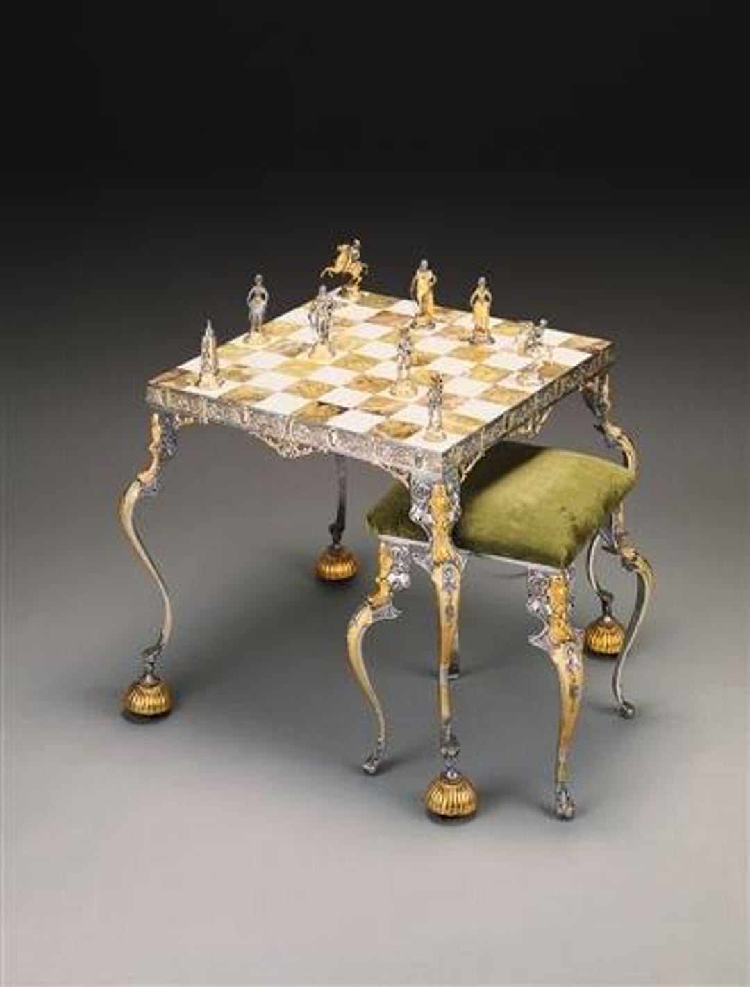Napoleon II: Chess Set From Bronze Finished Using Real 24k Gold - Etsy
