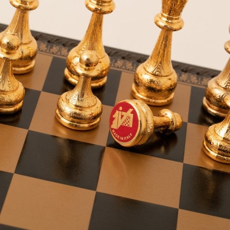 Solid Metal Real Gold/silver Chess Set With Gameboard/box - Etsy