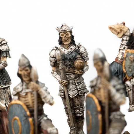 ZOMBIES: Handpainted Chess Set With Leatherlike Chess Board - Etsy