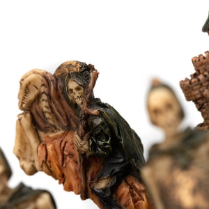 ZOMBIES: Handpainted Chess Set With Leatherlike Chess Board - Etsy