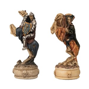 ZOMBIES: Handpainted Chess Set With Leatherlike Chess Board - Etsy