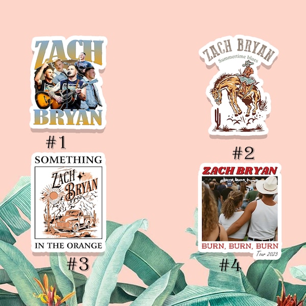 Zach Bryan Stickers - Etsy