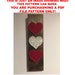 3.125" W X 8.93" H String Art 3 Hearts Stacked Pattern / Template - Etsy