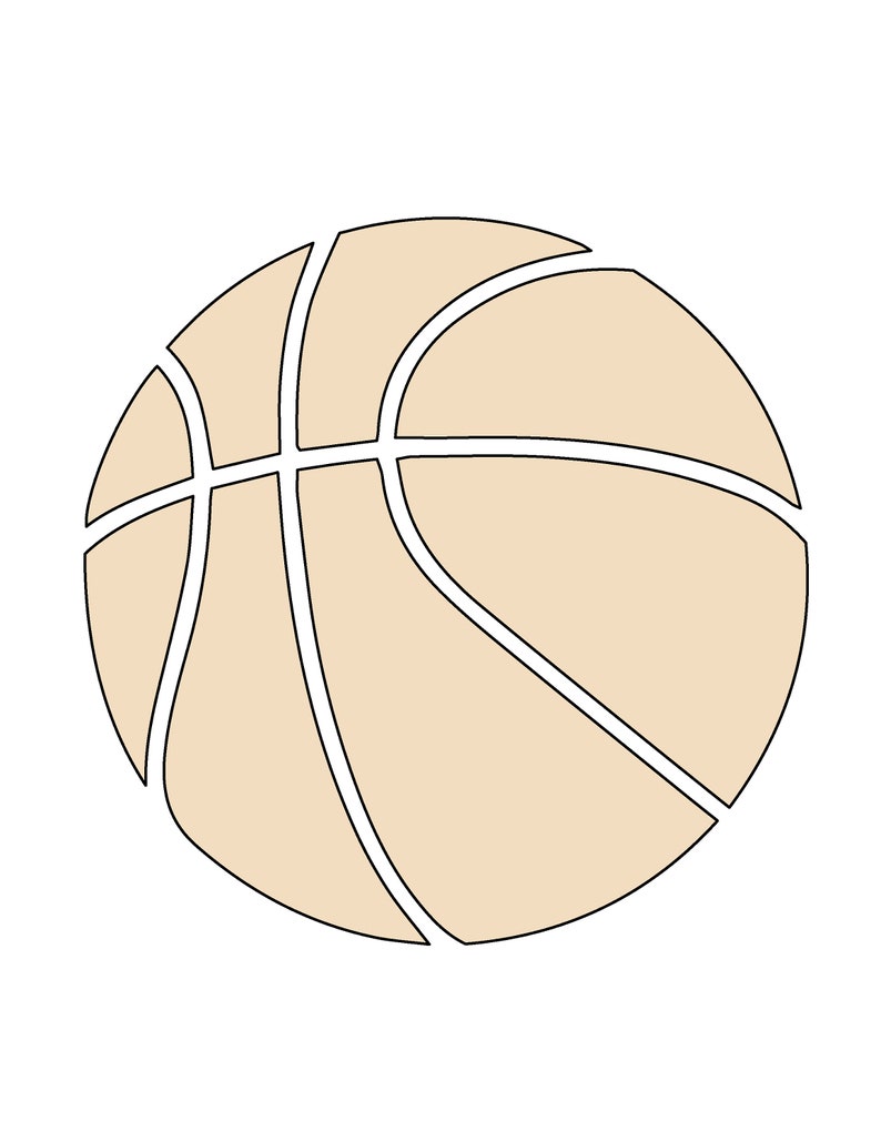 7" H X 7" W String Art Basketball Pattern / Template - Etsy