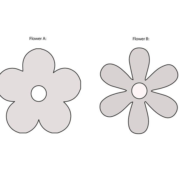 String Art Flower Template - Etsy