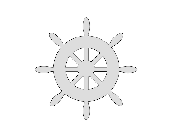 Nautical Wheel Stencil