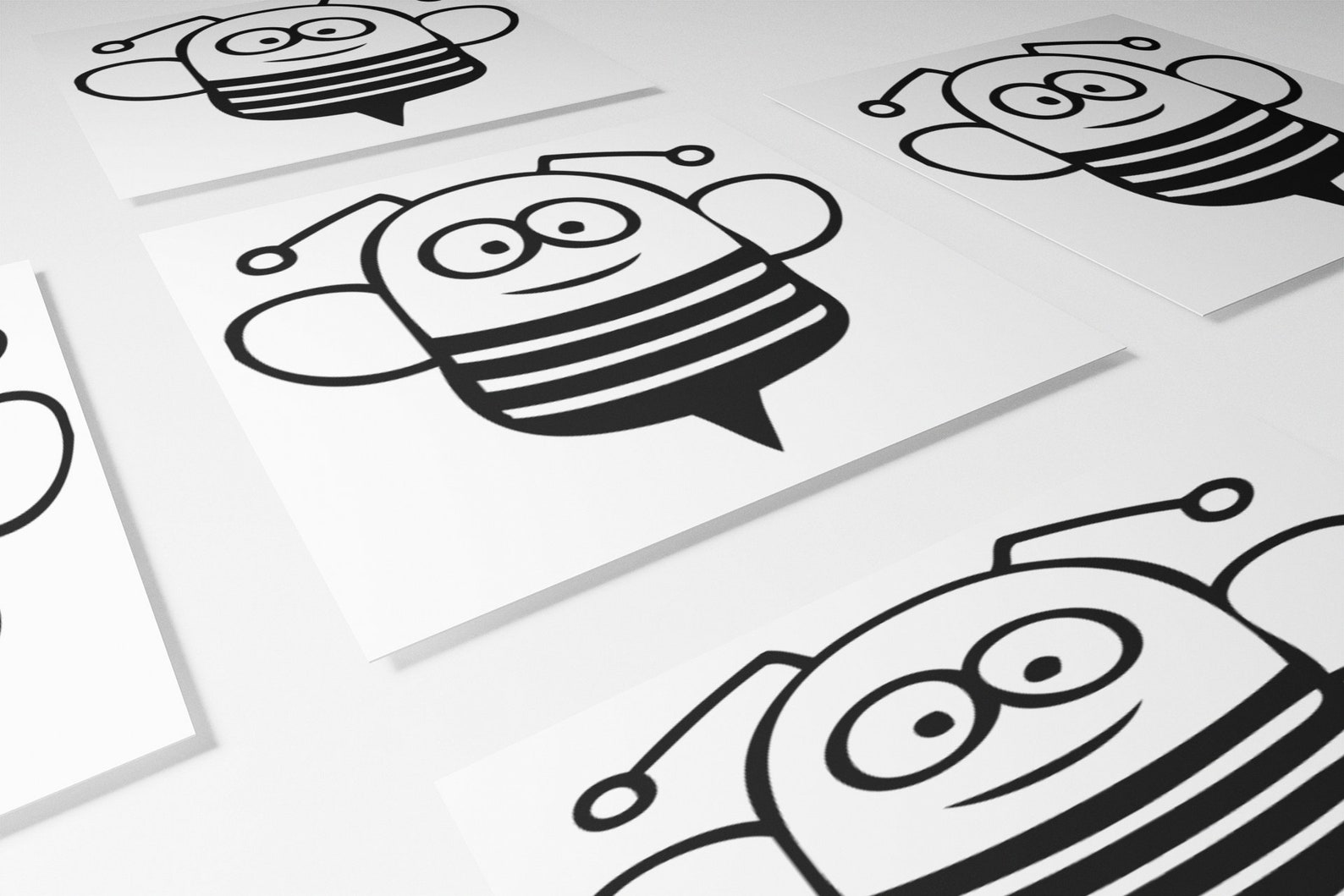 Funny Cartoon Bee Sticker-vinyl Wall Sticker-car Sticker | Etsy