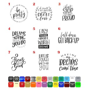 Inspiration Sticker - Inspirational Quote - Positive Life Stickers- Car ...
