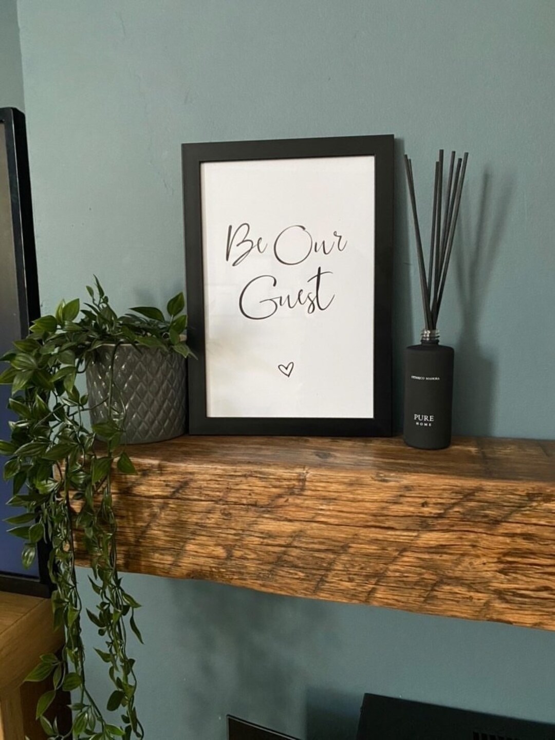 Be Our Guest Love Heart Bedroom Guest Room Wall Decor Print - Etsy