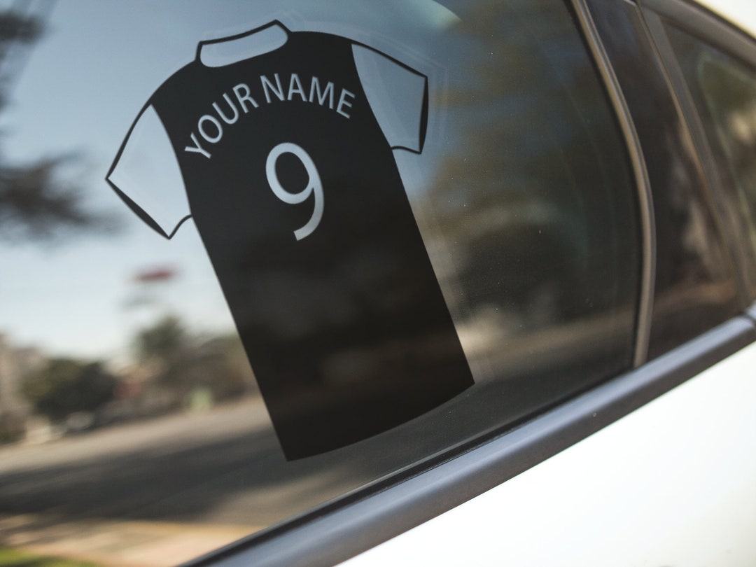 Custom Name Football Team Car Decal: Waterproof Vinyl Sticker - Etsy UK