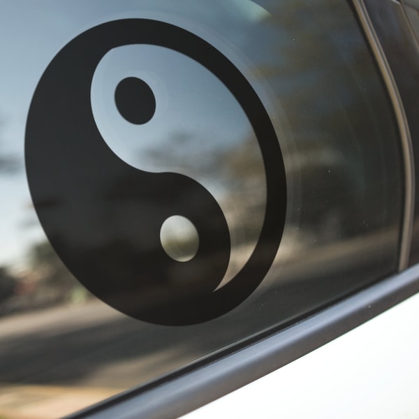Yin Yang Sticker - Etsy UK