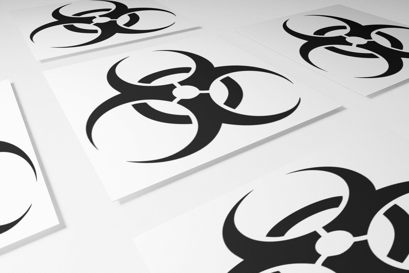 Biohazard Symbol. Danger Sign. Car Van Sticker. Waterproof Car | Etsy