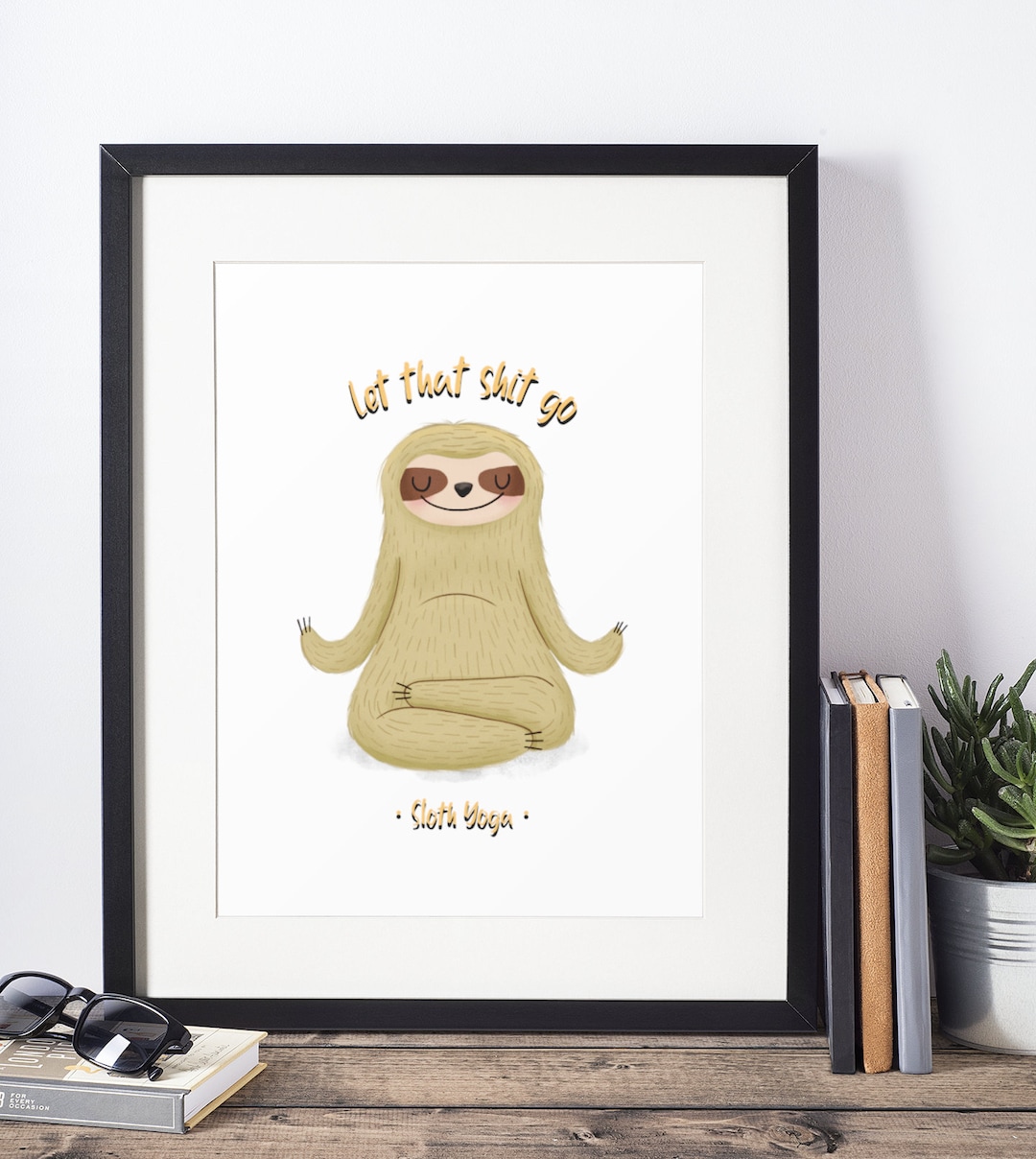 Let That Sht Go Sloth 2022 Humorous Home Wall Decor Print - Etsy Canada