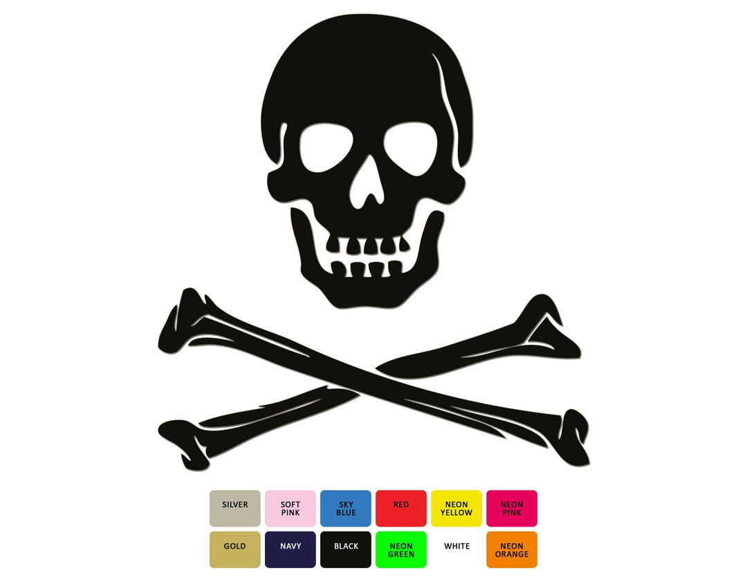 Iron on Decal Skull and Crossbones. HTV Decal. Do It Yourself Easy to ...