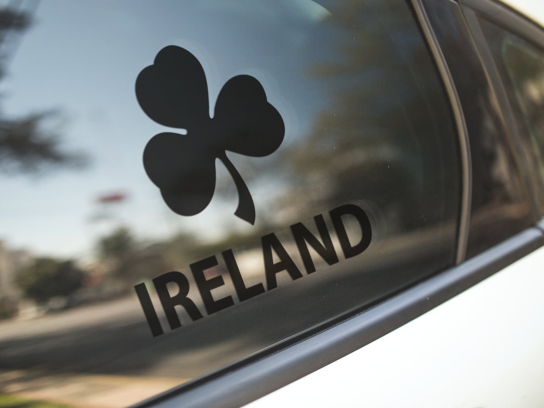 Irish Shamrock Emblem of Ireland. St. Patrick Day Gift. Waterproof Car ...
