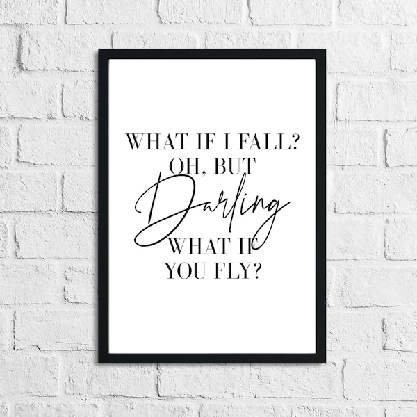 Oh but What If You Fly Print - Etsy