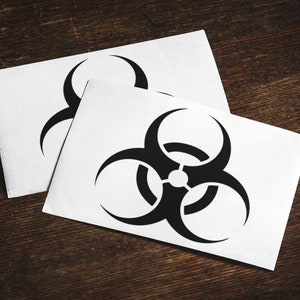 Biohazard Symbol. Danger Sign. Car Van Sticker. Waterproof Car Decal ...