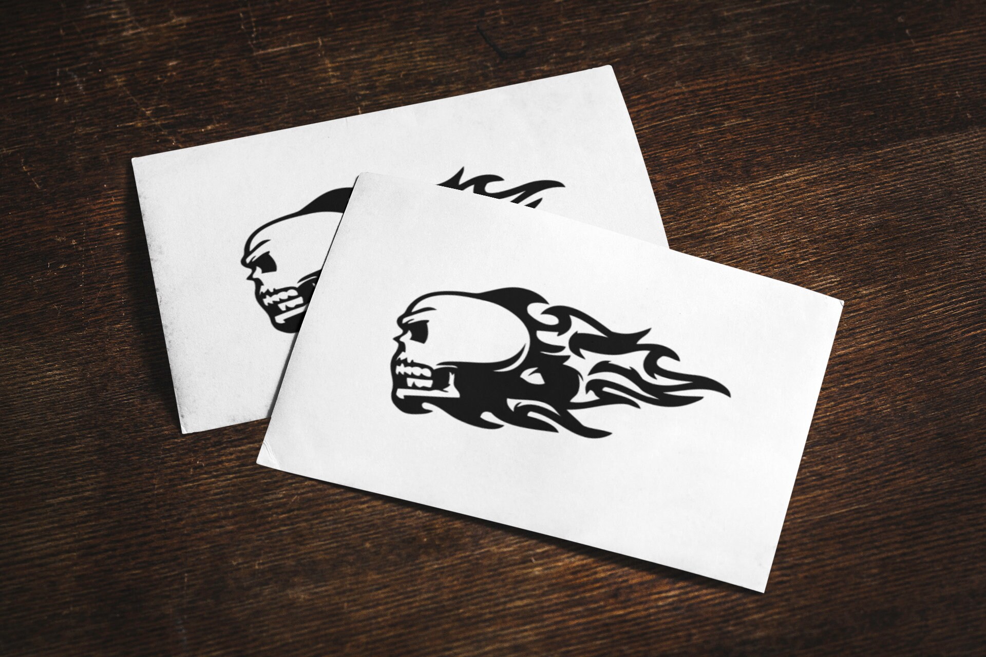 Flaming Skull Sticker-vinyl Wall Sticker-car Sticker Decal-car | Etsy