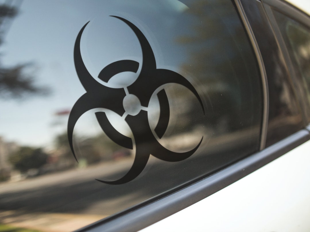 Biohazard Symbol. Danger Sign. Car Van Sticker. Waterproof Car Decal ...