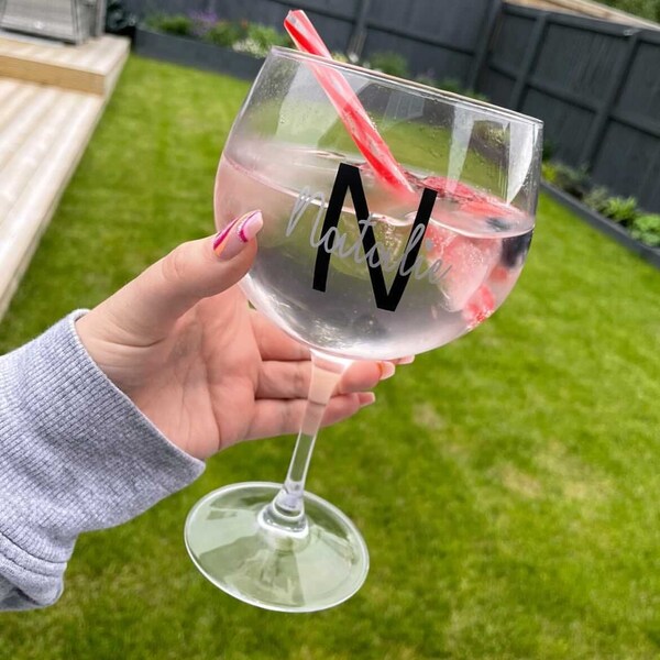 Personalised Gin Glass - Etsy UK