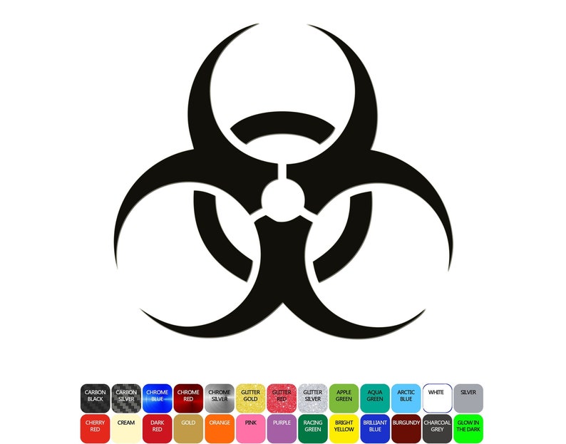Biohazard Symbol. Danger Sign. Car Van Sticker. Waterproof Car | Etsy