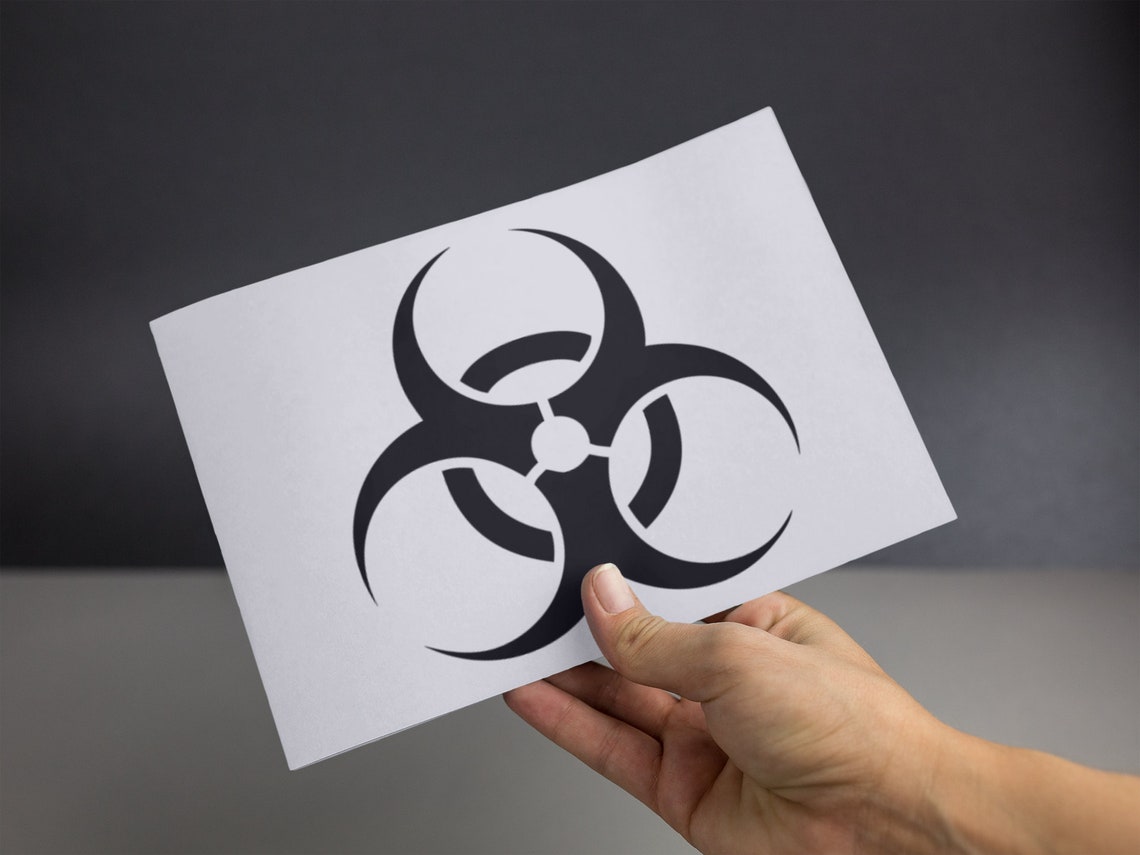Biohazard Symbol. Danger Sign. Car Van Sticker. Waterproof Car | Etsy