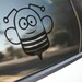 Funny Cartoon Bee Sticker-vinyl Wall Sticker-car Sticker Decal-car ...