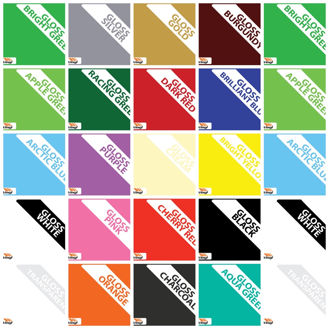 Gloss Craft Vinyl Wrap Sheet/rolls Sign Making Hobby Vinyl Self ...
