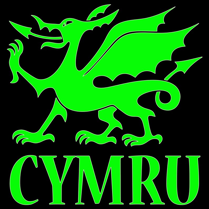 Cymru Dragon decal. Symbol of Wales Sticker. Waterproof car | Etsy