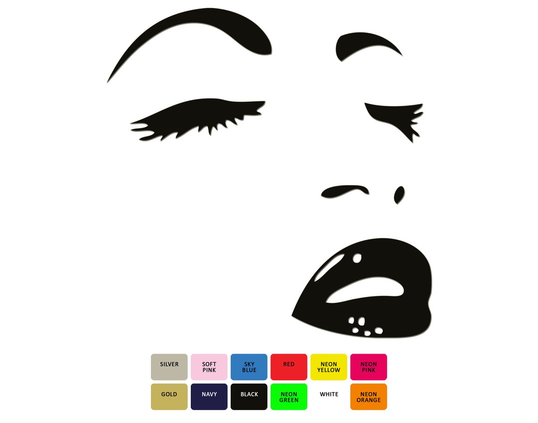 Iron on Decal Sexy Face. HTV Decal. Do It Yourself Easy to Do Iron on ...